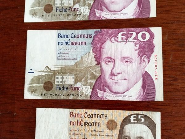 Irish Punt Notes for sale in Cork for €100 on DoneDeal