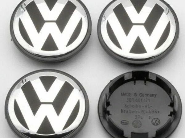 Volkswagen alloy wheel centre caps 65mm for sale in Co. Kildare for €15 ...