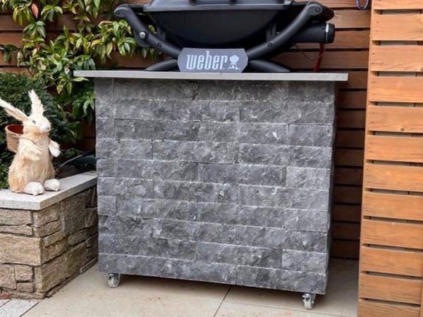 Blue limestone cladding tiles for BBQ Pizza Oven for sale in Co ...