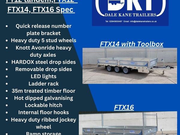 Dale Kane 8ft, 10ft, 12ft Dropside trailers for sale in Co. Westmeath ...