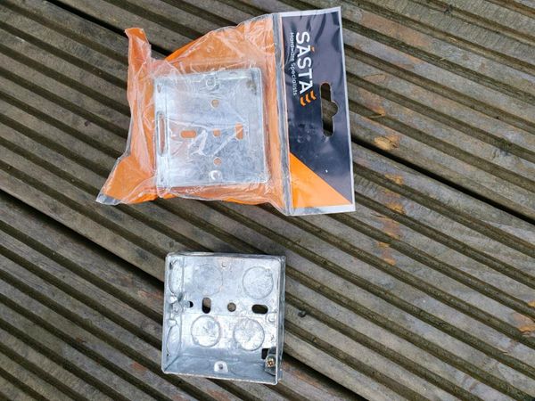 Double and single Metal socket back plates for sale in Co. Cork for €10 ...