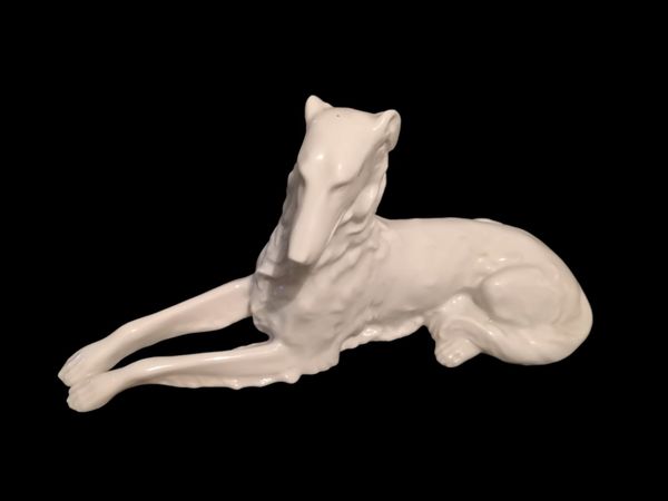 Large HEREND Borzoi dog statue for sale in Co. Galway for €200 on DoneDeal