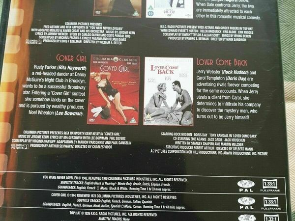Top Hat Cover Girl Lover Come Back DVD Boxset for sale in Co. Donegal ...