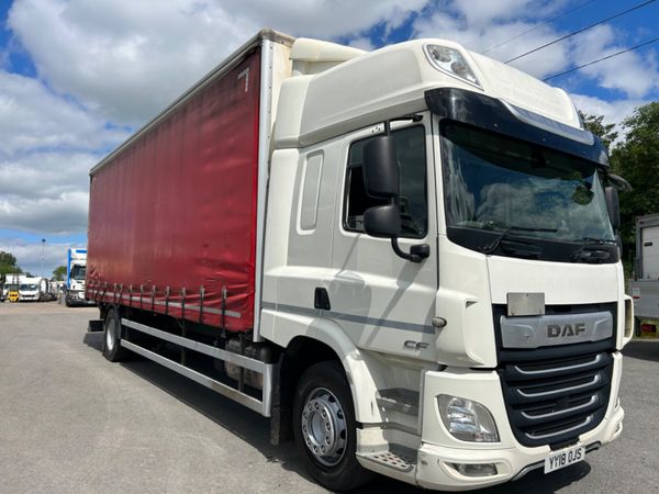 2018 Daf cf260 18 ton 28ft Curtainsider tail lift for sale in Co ...