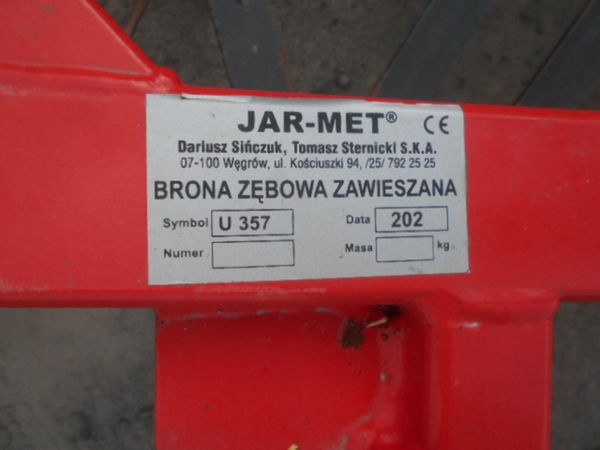JARMET 5 SECTION (15') PEG HARROW - 11016990 for sale in Co. Tyrone for ...