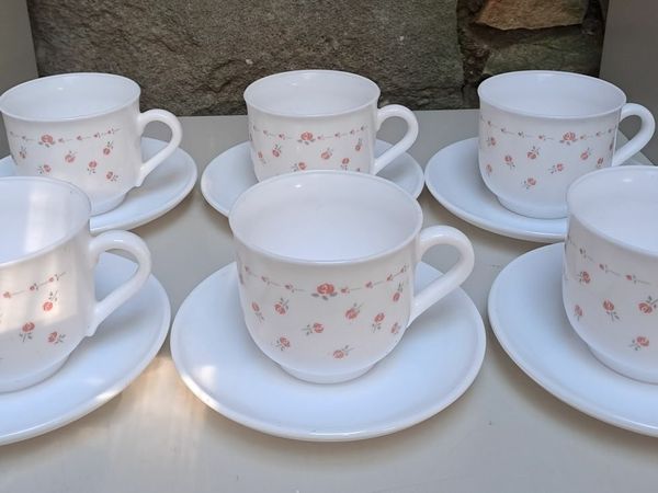 Vintage Arcopal cups and saucers for sale in Co. Leitrim for €30 on ...