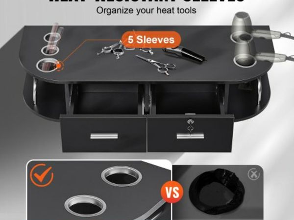 Wall Mount Styling Station, Hair Barber Table with for sale in Co ...