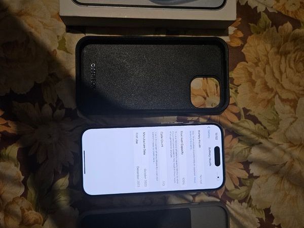 Iphone 15 Blue 128GB Battery 100%, Box & 2 covers for sale in Co. Wexford for €690 on DoneDeal