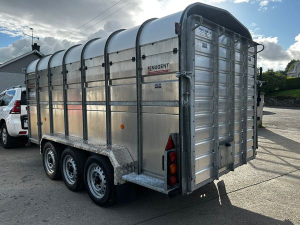 Nugent 14x6 Tri Axle Cattle Trailer for sale in Co. Donegal for ...