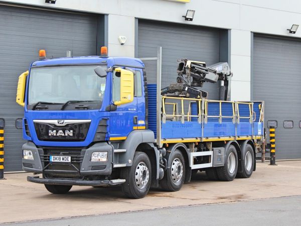 2018 MAN TGS 32-360 8X4 FLATBED WITH BRICK CRANE for sale in Co. Down ...