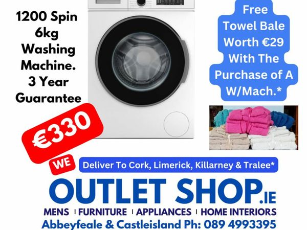 Washing Machine 1200 Spin White, 3 Yr Warranty for sale in Co. Limerick ...