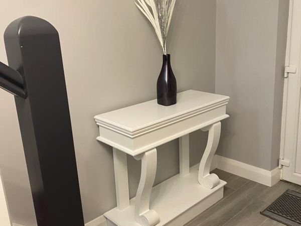 NEW Scroll Leg Console Table Hall table White for sale in Co. Dublin for 395 on DoneDeal