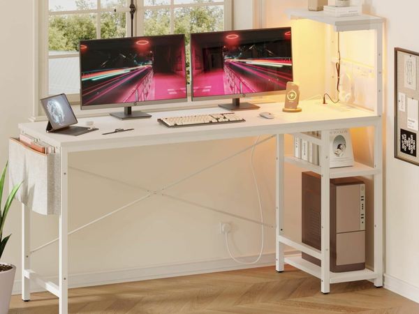 155CM Desk with Power Outlets Large Computer Desk for sale in Co ...