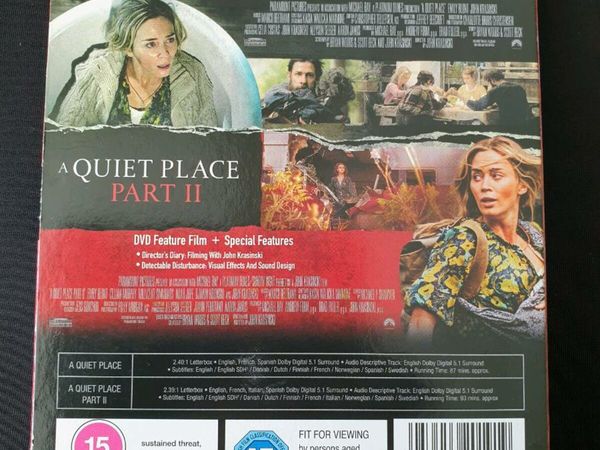 A Quiet Place Part I and Part II DVD 2021 for sale in Co. Donegal for € ...