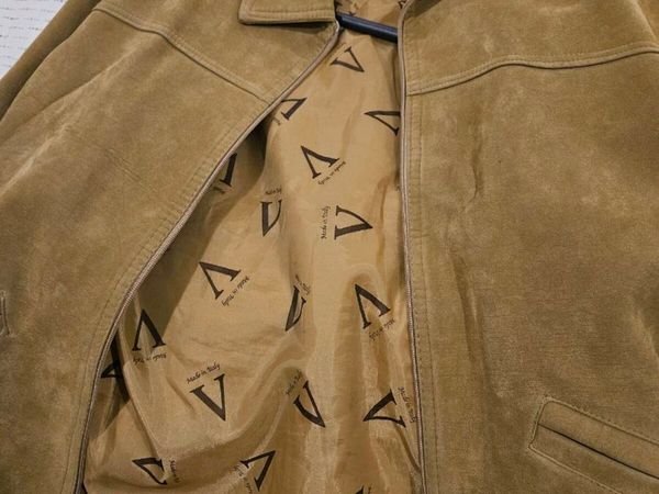 Mens italian suede jacket for sale in Co. Waterford for €60 on DoneDeal
