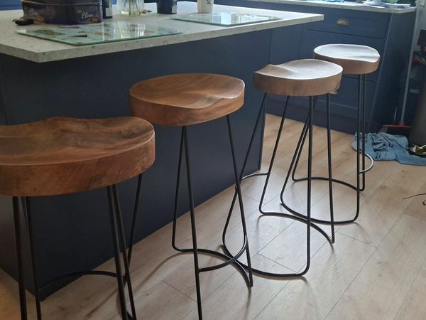 Kitchen stools pair for sale in Co. Cork for 180 on DoneDeal