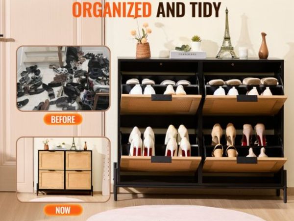 Rattan Shoe Storage Cabinet Shoe Storage Organizer for sale in Co ...