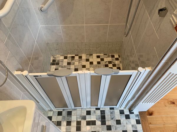 Folding Shower Screen - 1/2 Height for assisted sh for sale in Co ...