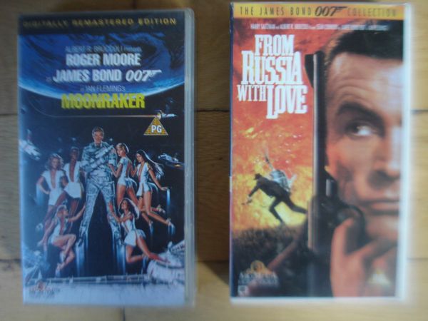 VINTAGE JAMES BOND 007 VHS TAPES. 4. for sale in Co. Louth for €20 on DoneDeal