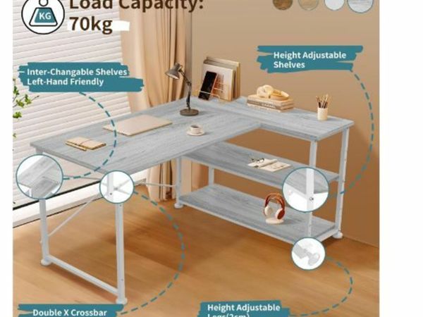 Desk L Shape Corner Desk with Storage for sale in Co. Clare for €130 on ...