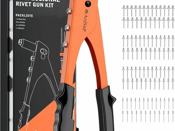 Rivet Gun Set, Pop Rivet Gun 100pcs Metal Rivets a for sale in Co ...