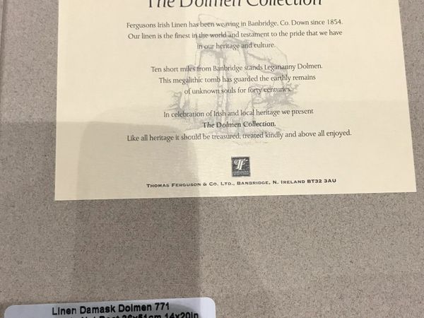 The Dolmen Collection: 4 Irish Linen Placemats for sale in Co. Dublin for €38 on DoneDeal