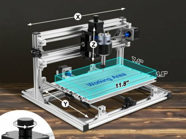 Cnc 3018 Router Kit With Laser Engraver 500mw Lase for sale in Co ...