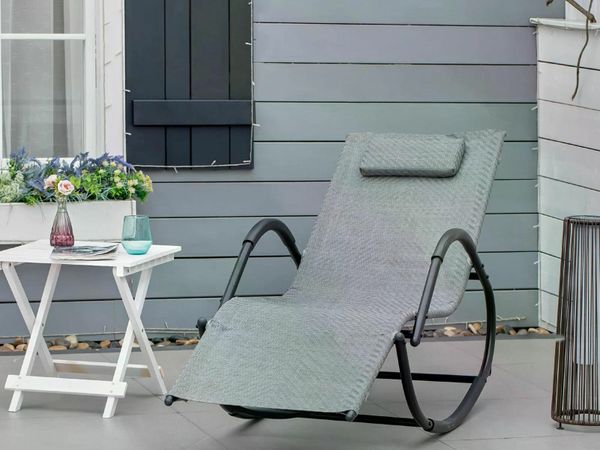 Zero Gravity Rocking Lounge Chair, Rattan Effect P for sale in Co ...