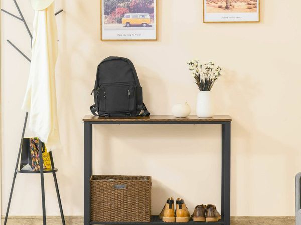 Console Table Veneer Top w/ Mesh Shelf Rectangular for sale in Co ...