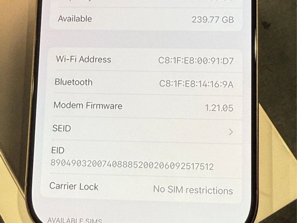 iPhone 16 Pro max 256GB - Desert Titanium Unlocked for sale in Co. Cork for €1,350 on DoneDeal