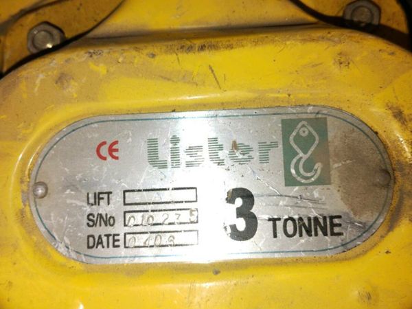 3 ton endless chain for sale in Co. Dublin for €250 on DoneDeal