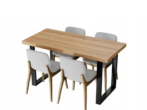 Loft Dining Table – Oak & Black for sale in Co. Kildare for €320 on ...