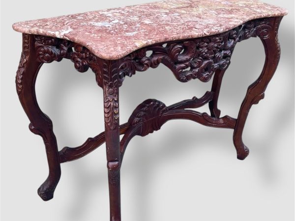 Pair mahogany marble top console tables for sale in Co. Offaly for €1 ...