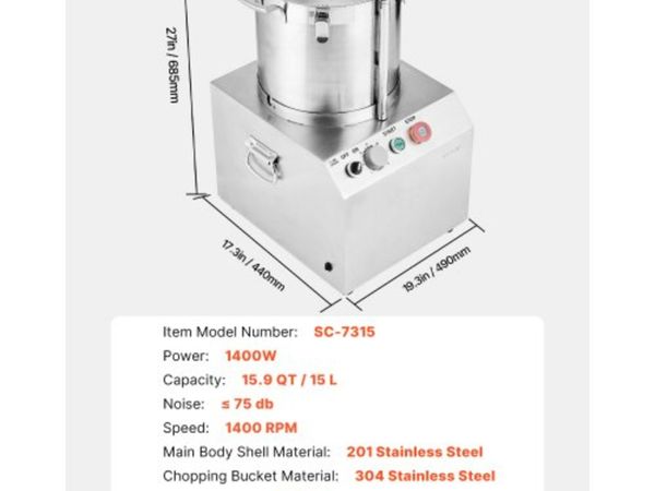 Food Processor & Vegetable Chopper 15L Food-Grade for sale in Co ...