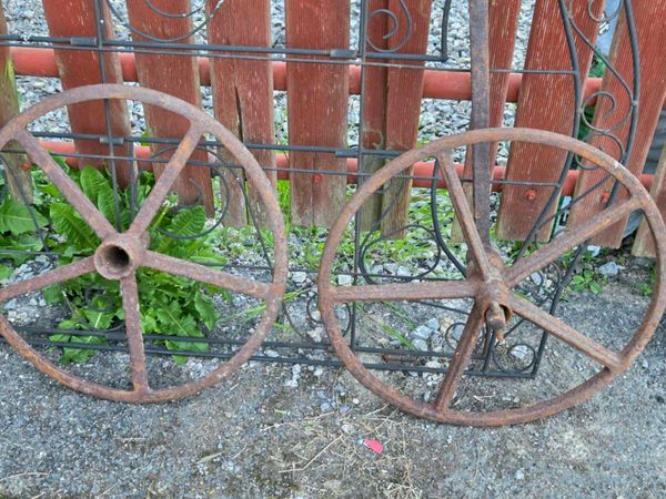 Vintage plough wheels for sale in Co. Offaly for €25 on DoneDeal