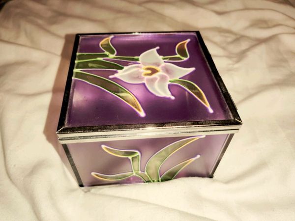 SMALL STAINED GLASS, Hand Created Trinket Box ! for sale in Co. Dublin ...