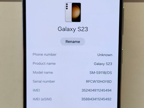 Samsung Galaxy S23 White 128GB/ 8GB RAM Dual Sim Unlocked Smart Phone ...