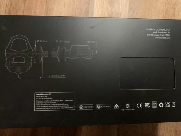 Favero Assioma DUO power pedals for sale in Co. Kerry for €419 on DoneDeal