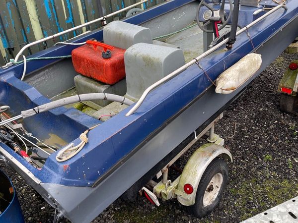 Dory boat engine and trailer for sale in Co. Clare for €2,000 on DoneDeal