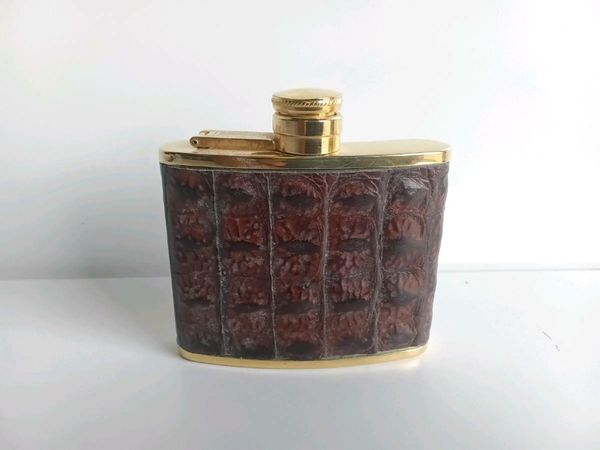 Vintage W.a. Gooldleather Flask - Stainless Steel for sale in Co ...
