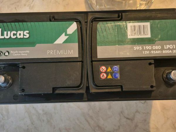 LP019 LUCAS PREMIUM CAR BATTERY 12V 95AH fully for sale in Co. Dublin ...