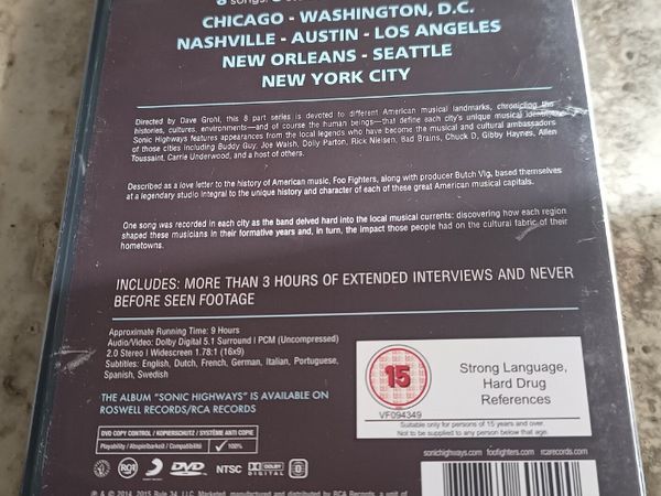 Foo Fighters Sonic Highways Concert 4 DVD's for sale in Co. Dublin for ...