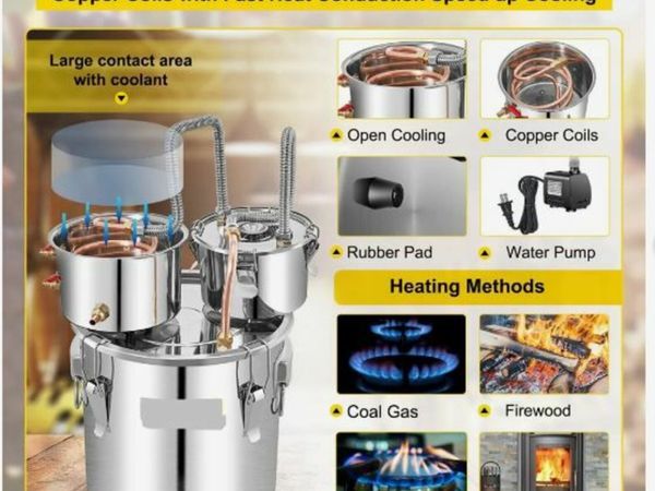 50L SUS Water Distiller w/ Condenser for sale in Co. Galway for €170 on DoneDeal