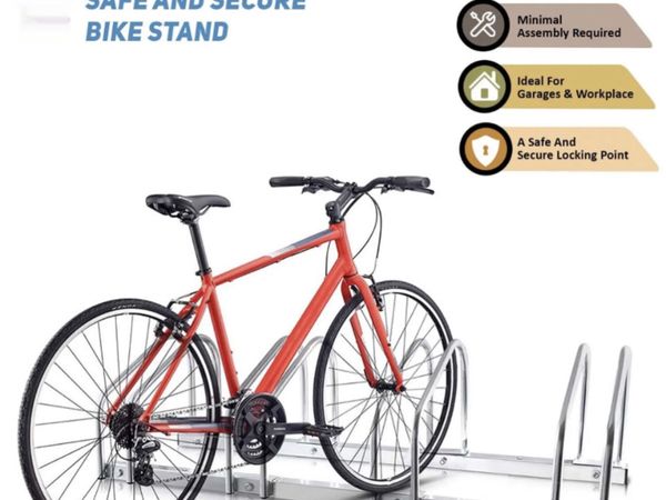 NEW 4 Bicycle Parking Stand Steel Pipe Bike Rack for sale in Co ...