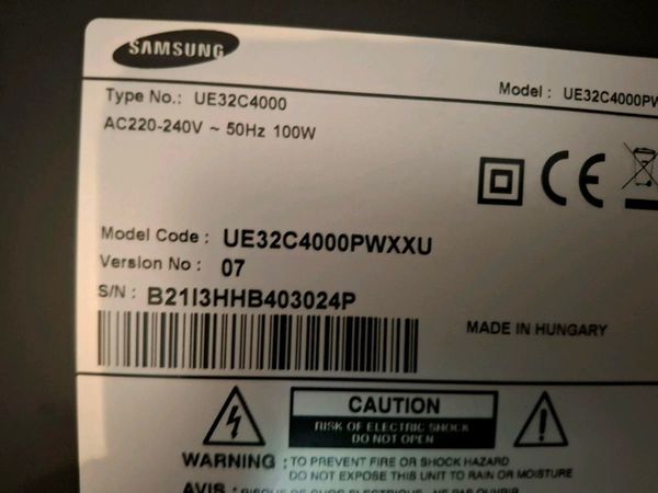 Samsung 32" led tv for sale in Co. Wexford for €85 on DoneDeal