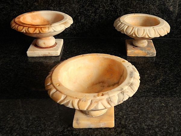 3 Small Vintage Alabaster Bird Baths for sale in Co. Waterford for €55 ...