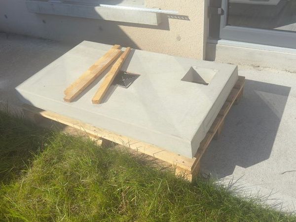 Concrete Base for heat pump fan - M/150 Large Heating Unit Base 1200 X ...