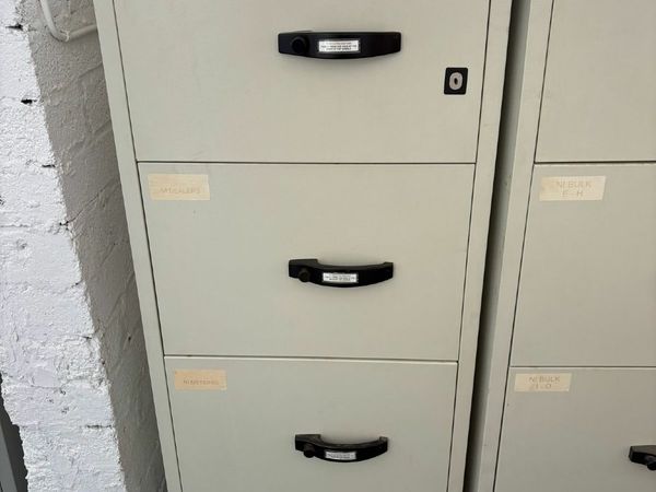 Used Non-locking Fire-Proof Filing Cabinets -£300+ for sale in Co ...
