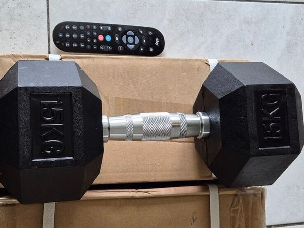 Brand new 2x15 kilo hex dumbbells for sale in Co. Dublin for €66 on ...
