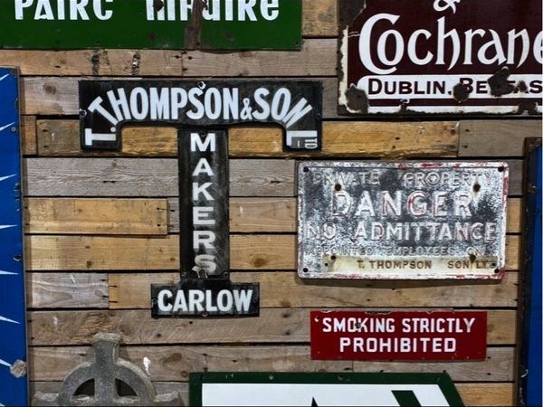 Thompson enamel sign for sale in Co. Carlow for €650 on DoneDeal